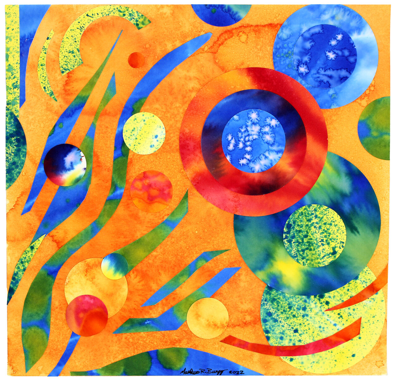 Abstract Watercolor Collage - Dayton Art Institute